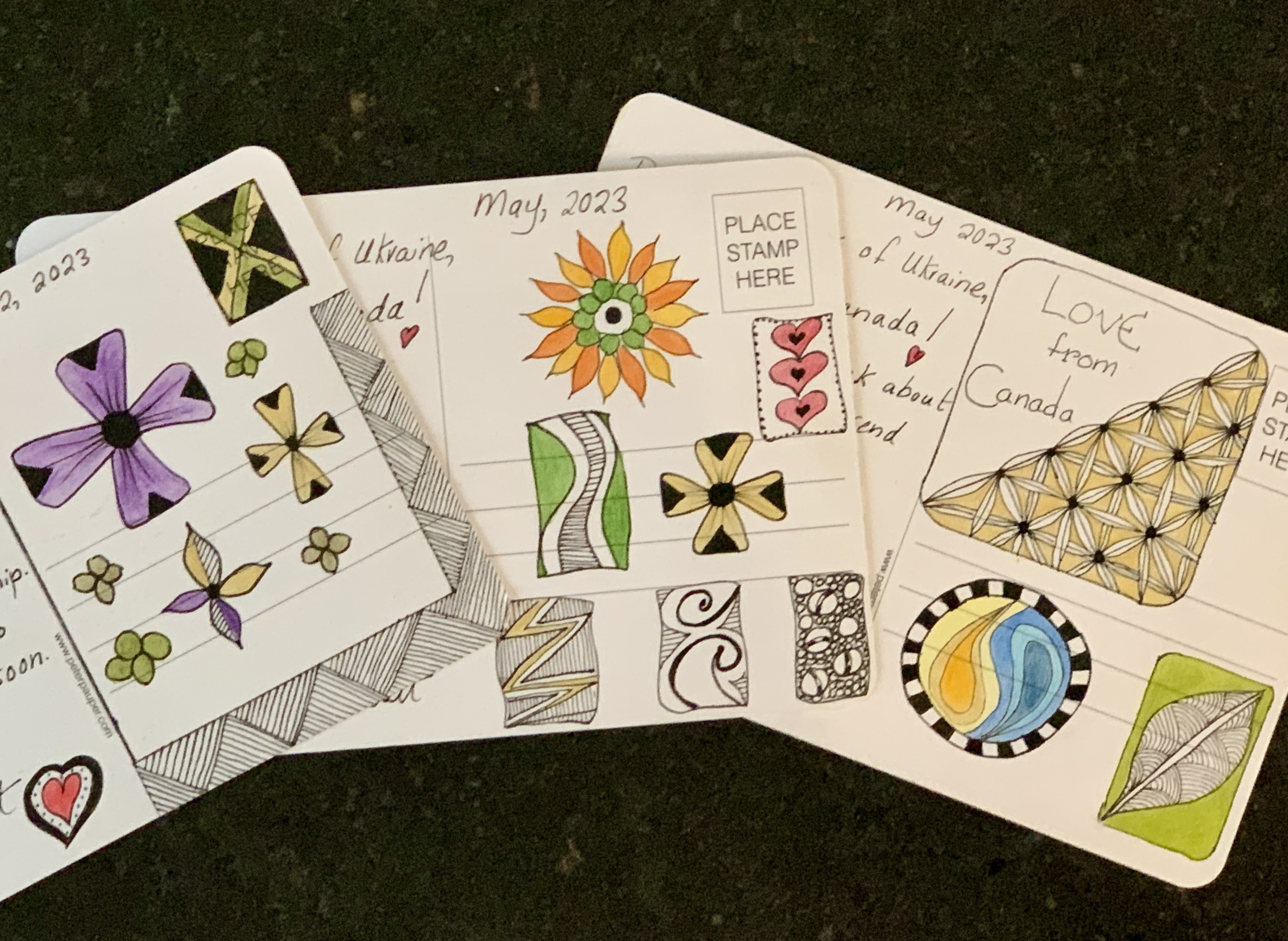 Creative cards & messages – Postcards to the Front (Canada / Канада)