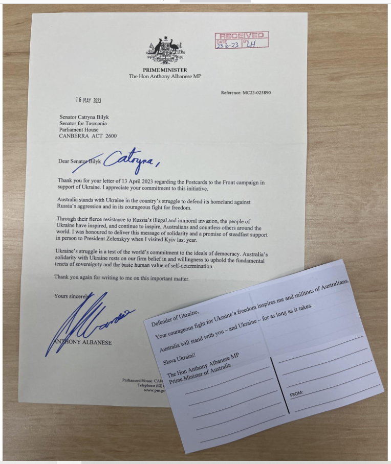Australia branch update – Postcards to the Front (Canada / Канада)